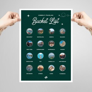 Bucket List Scratch Poster, Personalised Adventure Wall Art, Travel ...