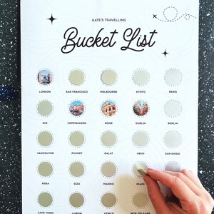 Bucket List Scratch Poster, Personalised Adventure Wall Art, Travel ...