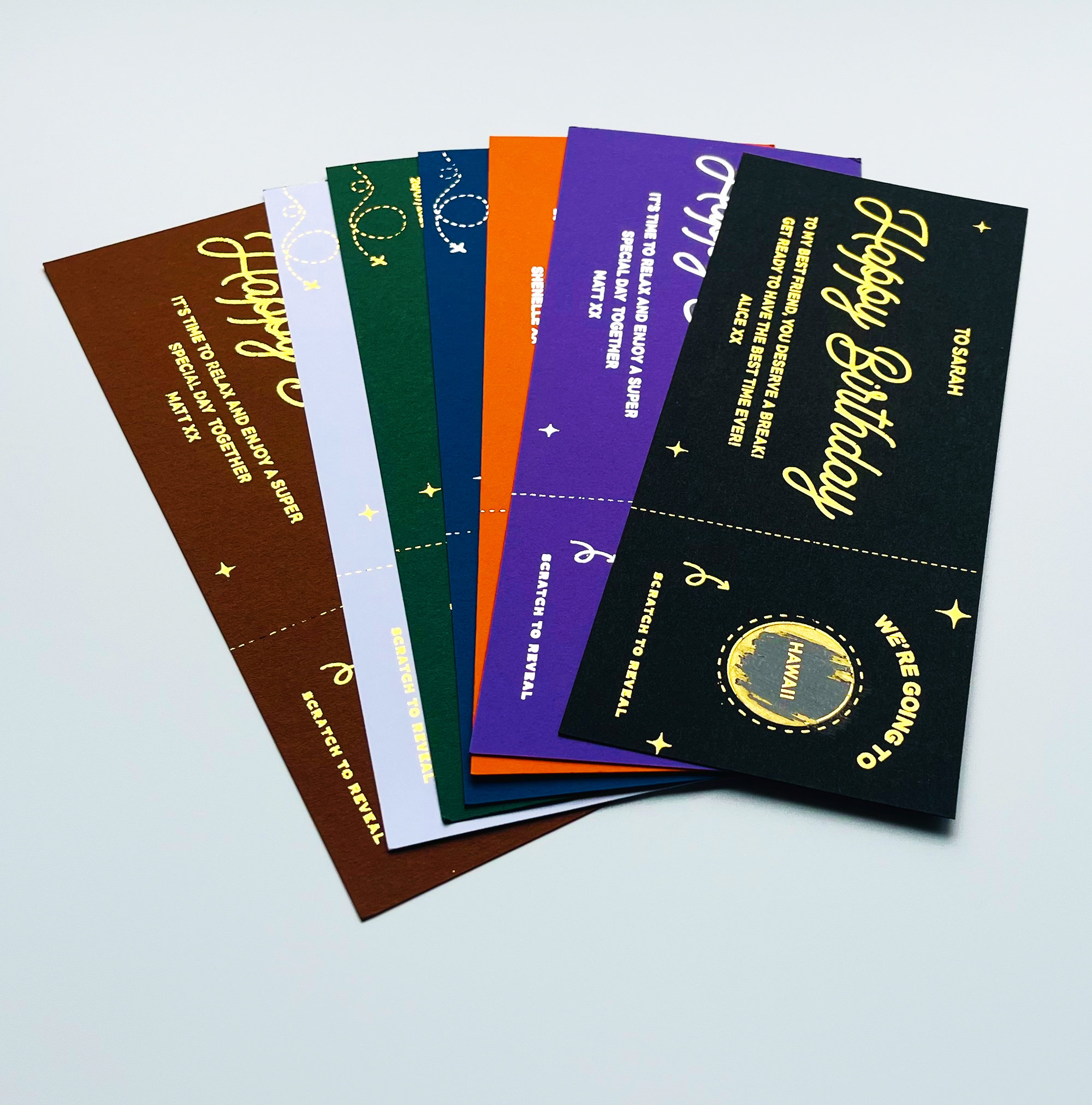 Happy Birthday Scratch off Ticket, Golden Ticket Foil, Personalised ...