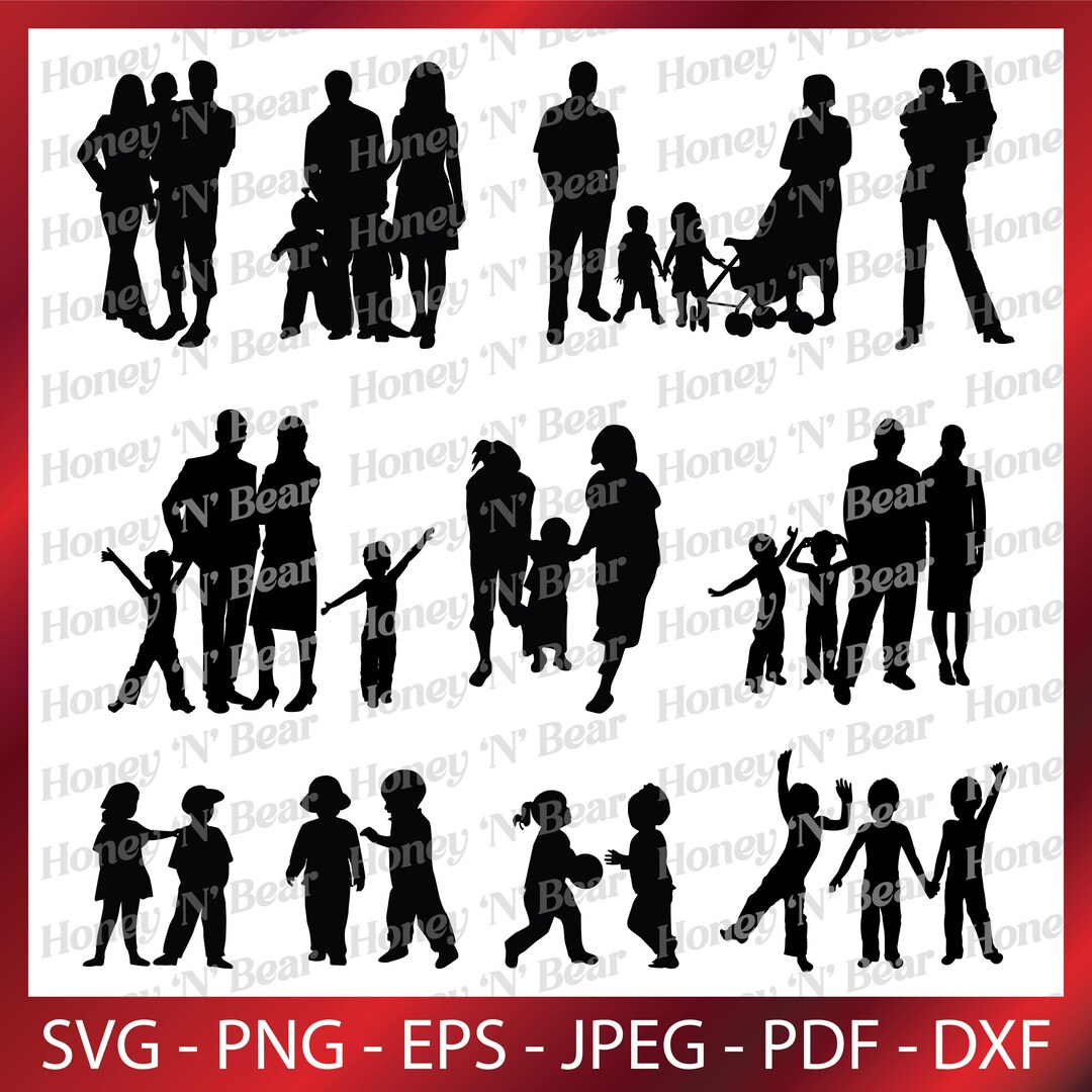 Vector People Children Svg Humans Svg File Designs for - Etsy UK