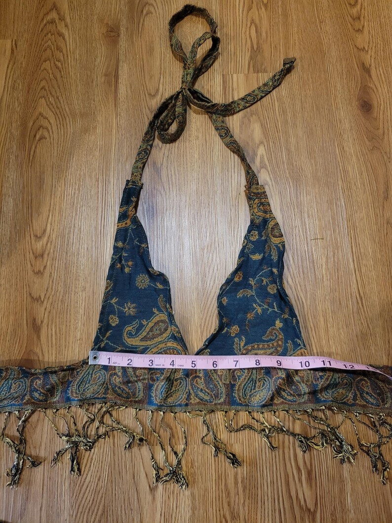 Ready to Ship, Handmade Pashmina Halter Top, Summer Festival Outfit ...