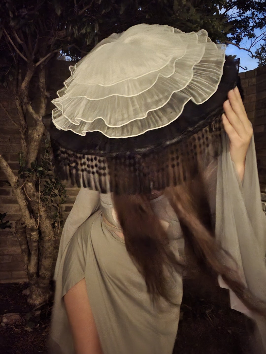 SHORT Inky Cap Mushroom Shroom Hat, Halloween Rave Festival Clothing ...