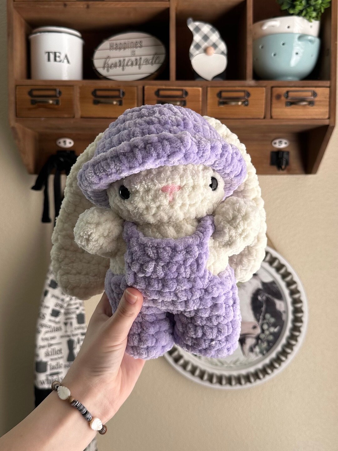 Bunny in Overalls - Etsy