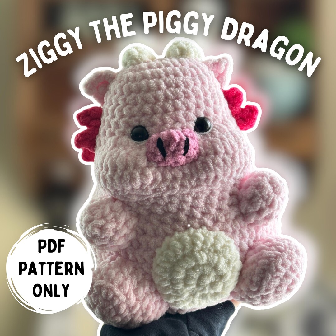 Ziggy the Piggy Dragon || Crochet Pattern - Etsy