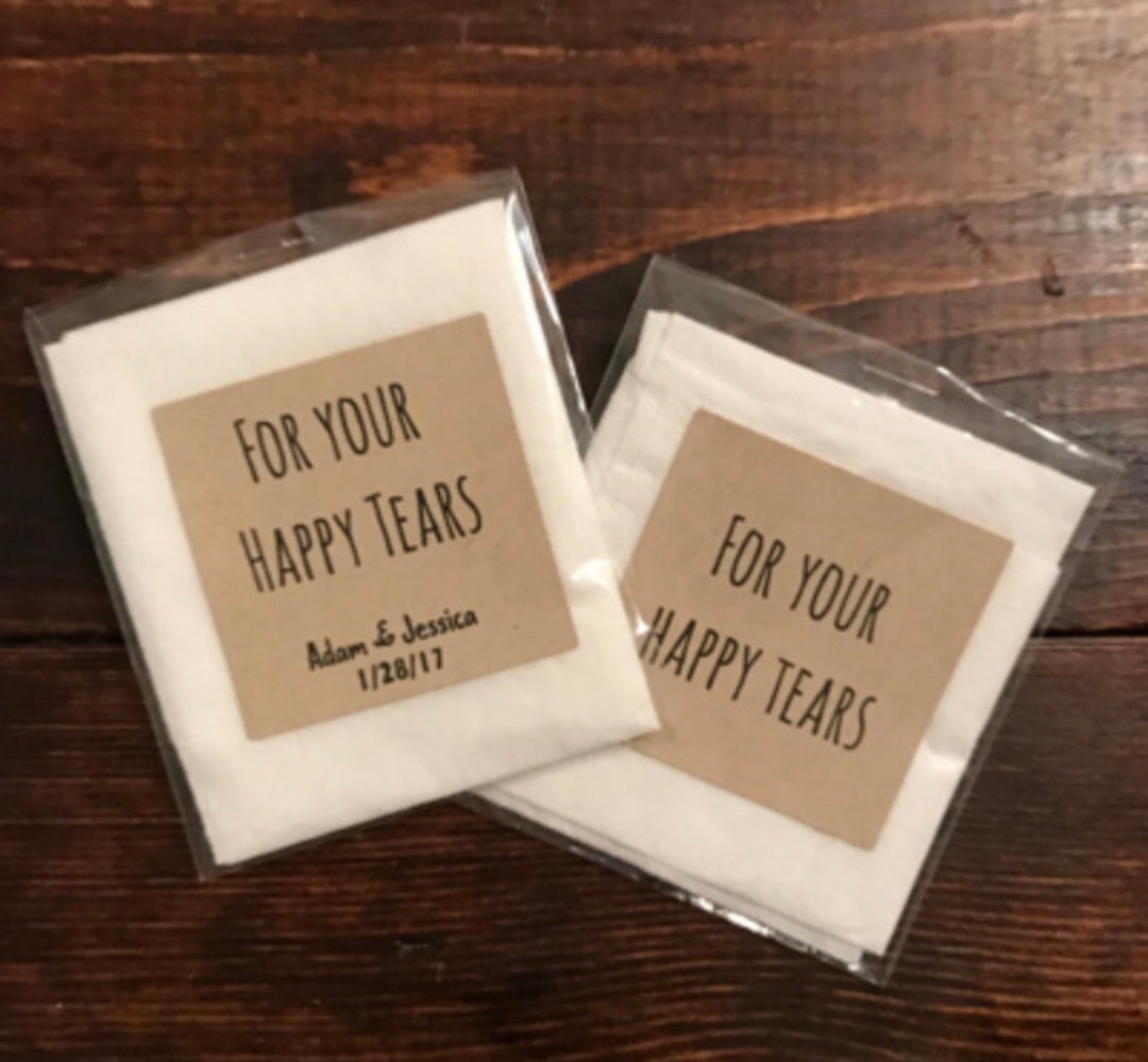 Wedding Ceremony Tissues, Ceremony Tissues, Happy Tears, Tears of Joy ...