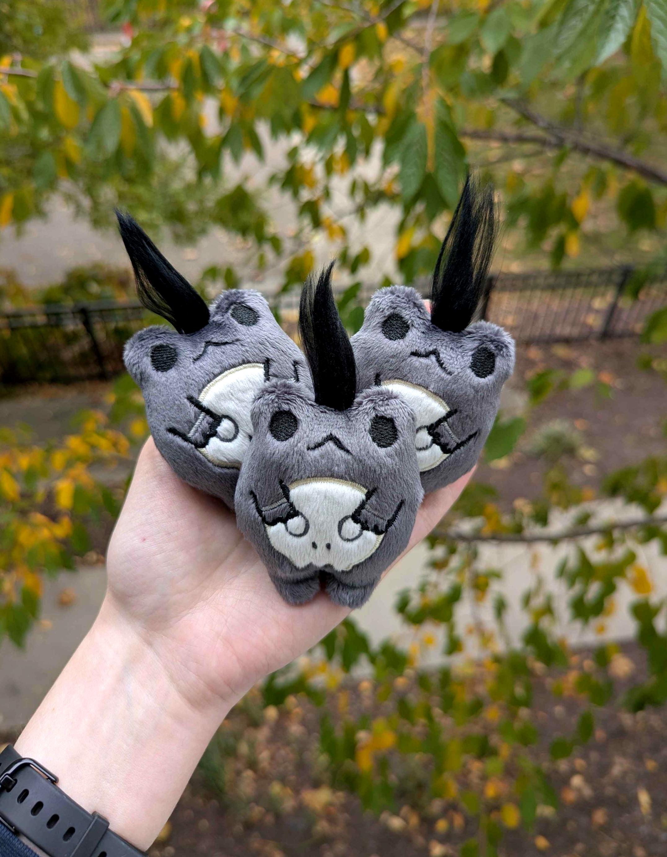 Grum - Goth/emo Frog Plushie Keychain Handmade - Etsy