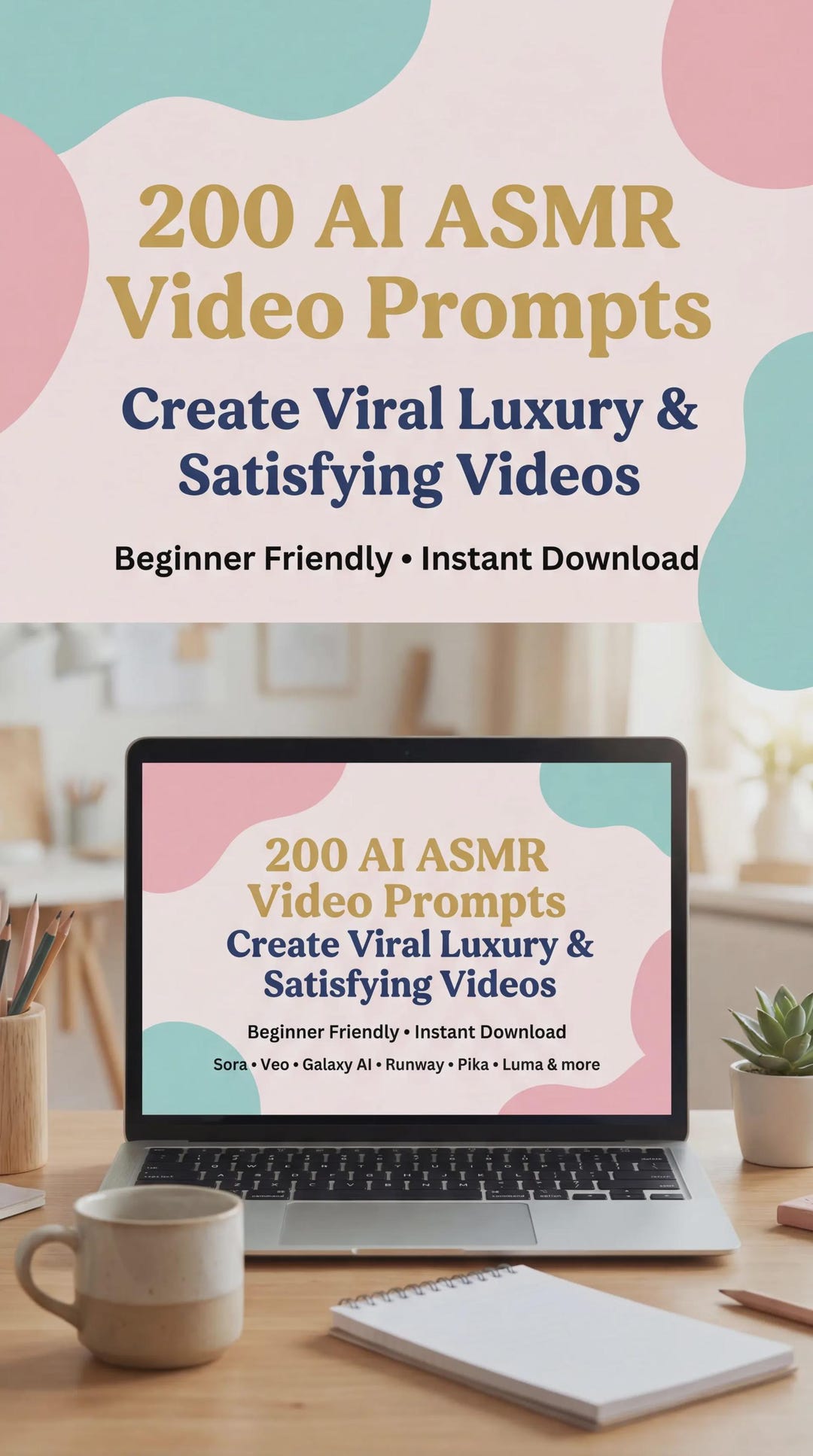 200 AI ASMR Video Prompts | Viral Tiktok & Reels (instant Download ...