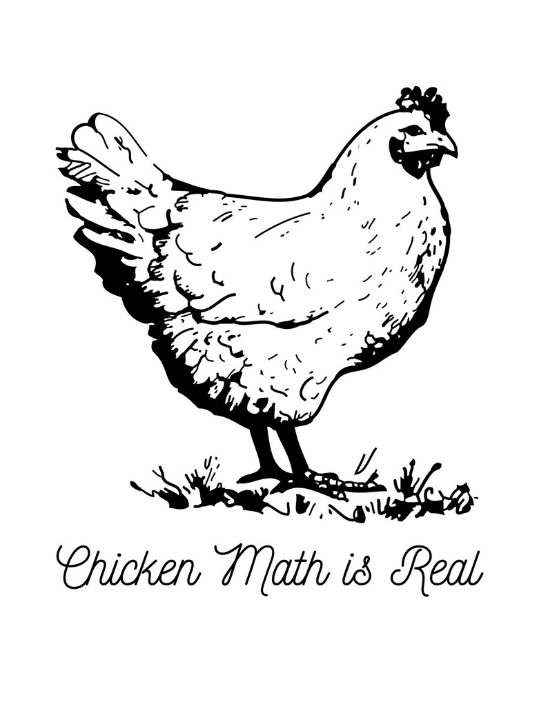 Chicken Math SVG - Etsy