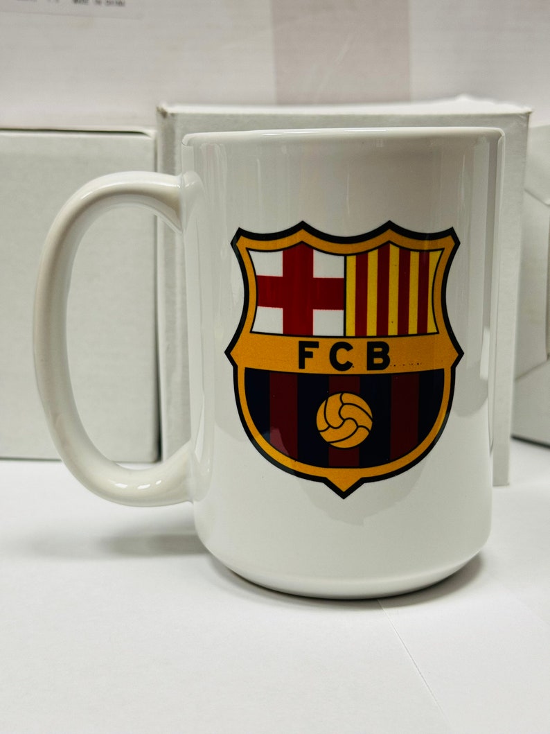 Exclusive 15 Oz Ceramic Soccer Mug for Real Madrid and FC Barcelona ...