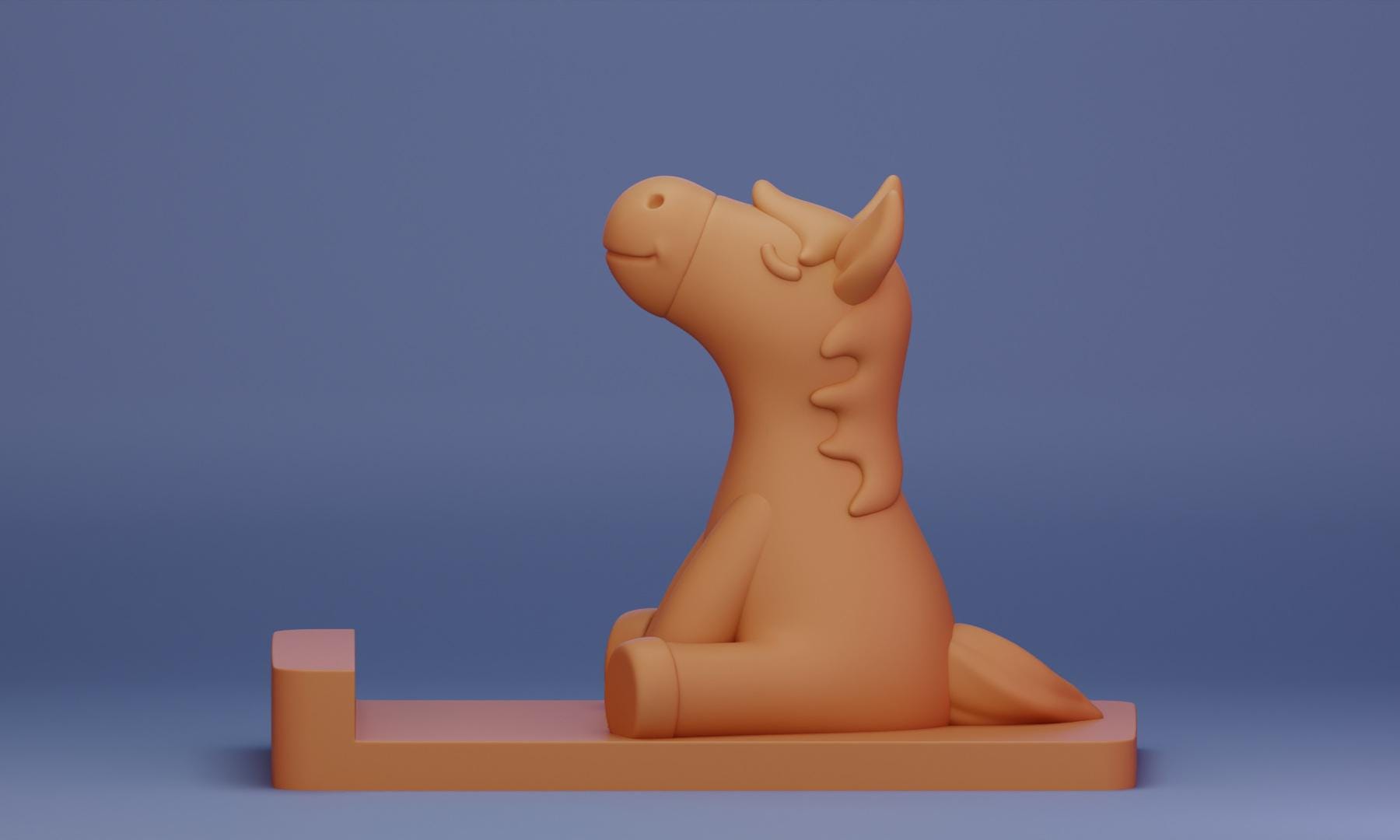 Kawaii Horse Phone Holder STL Stylized Desk Stand - Etsy