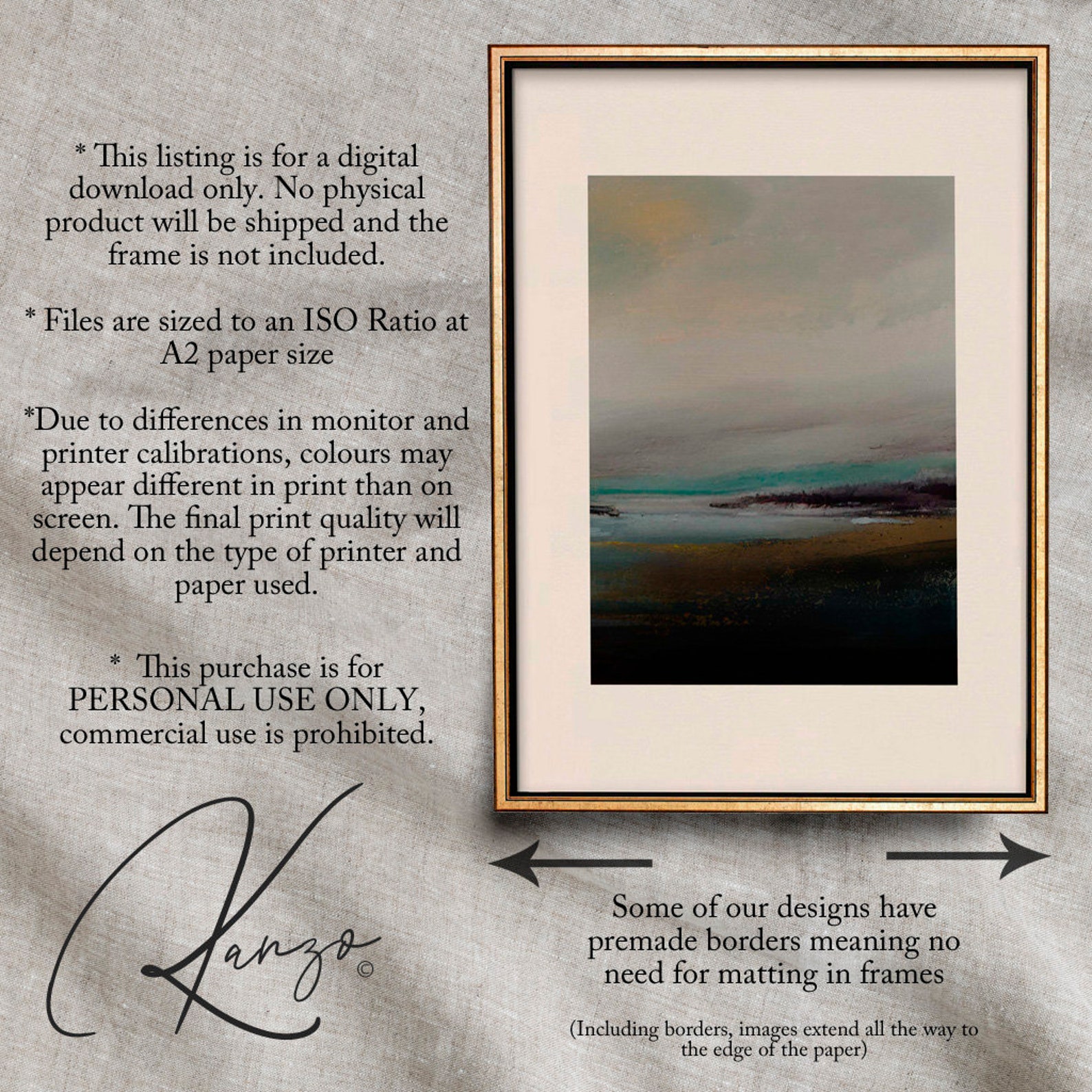 Abstract Taupe Ivory Poster Minimalist Sheet Study Home - Etsy