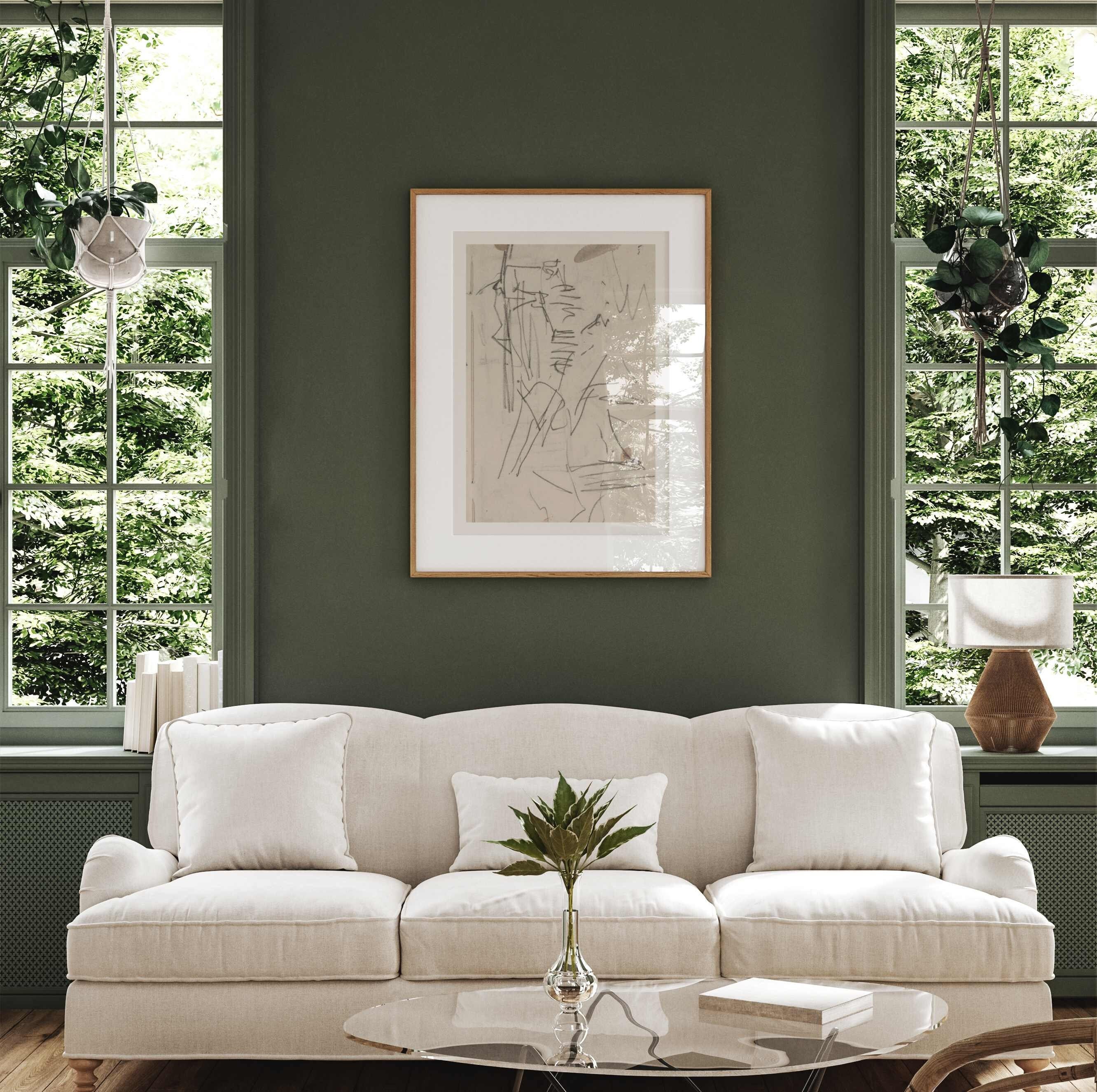 Abstract Taupe Ivory Poster Minimalist Sheet Study Home - Etsy