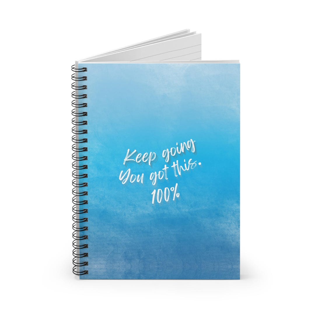 Spiral Notebook Motivational Message Notepad Words of Encouragement ...