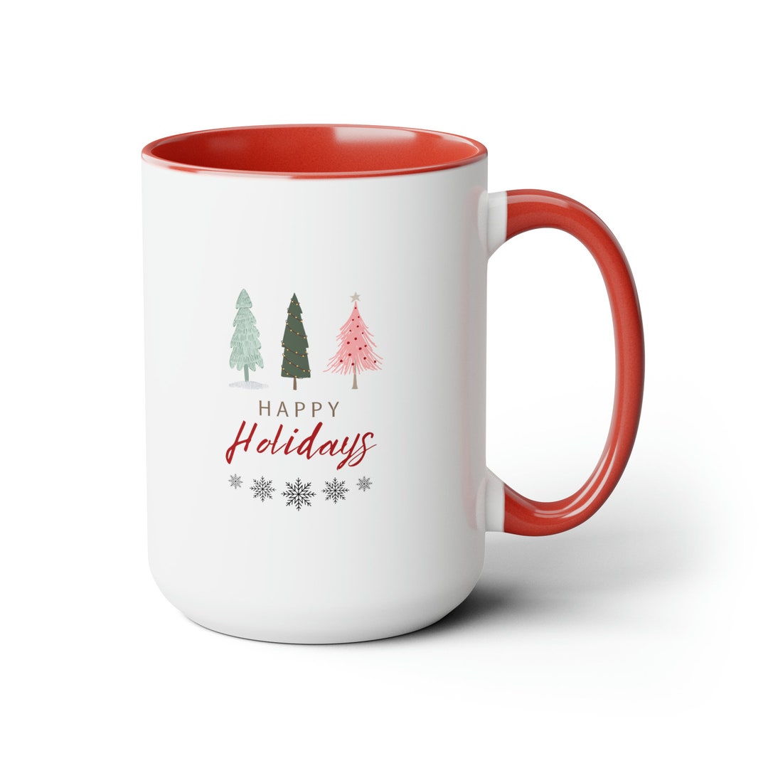 15oz Happy Holidays Seasons Greetings Fall Mug - Etsy