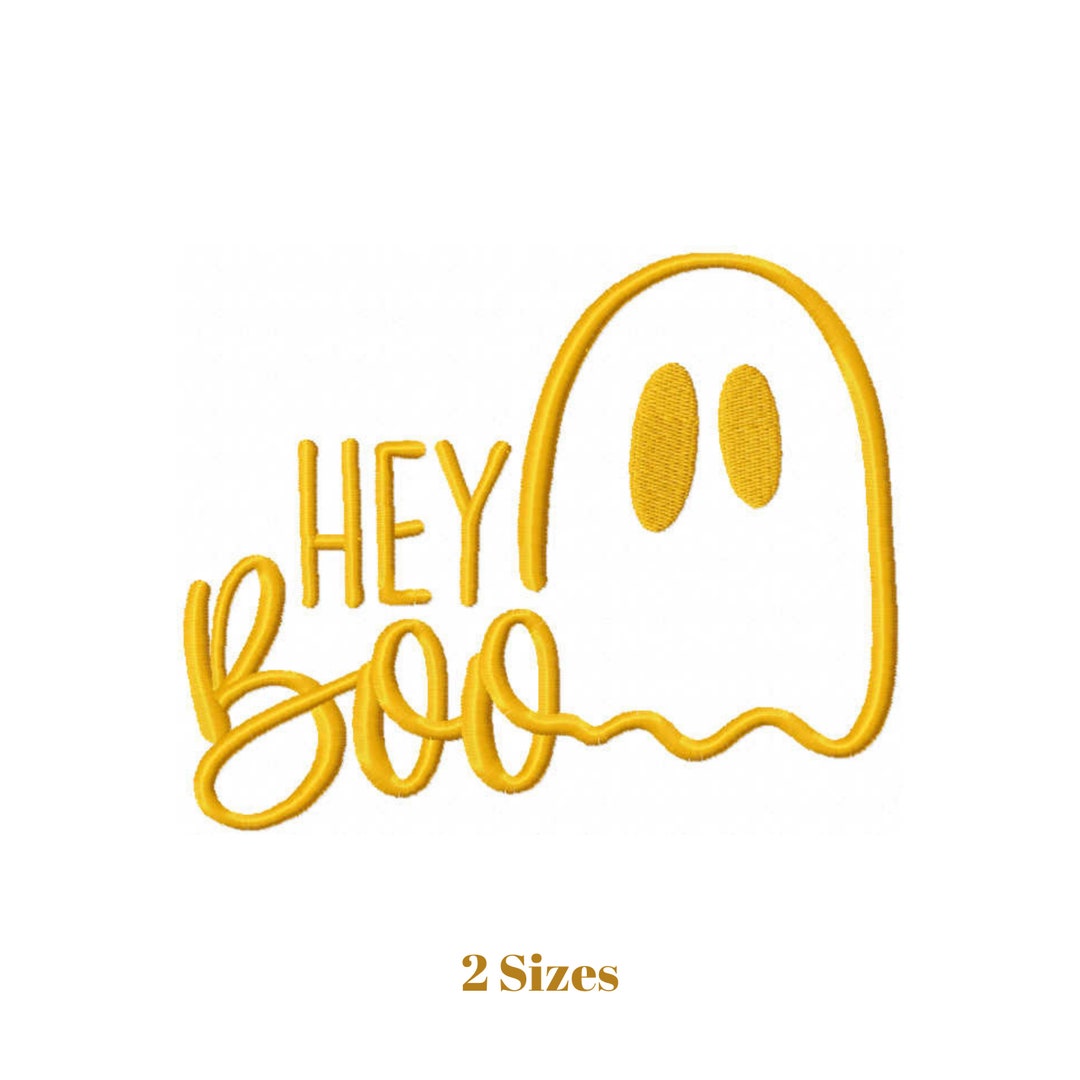 Hey Boo Embroidery Design - DIY Sewing Projects & Home Decor, Instant ...