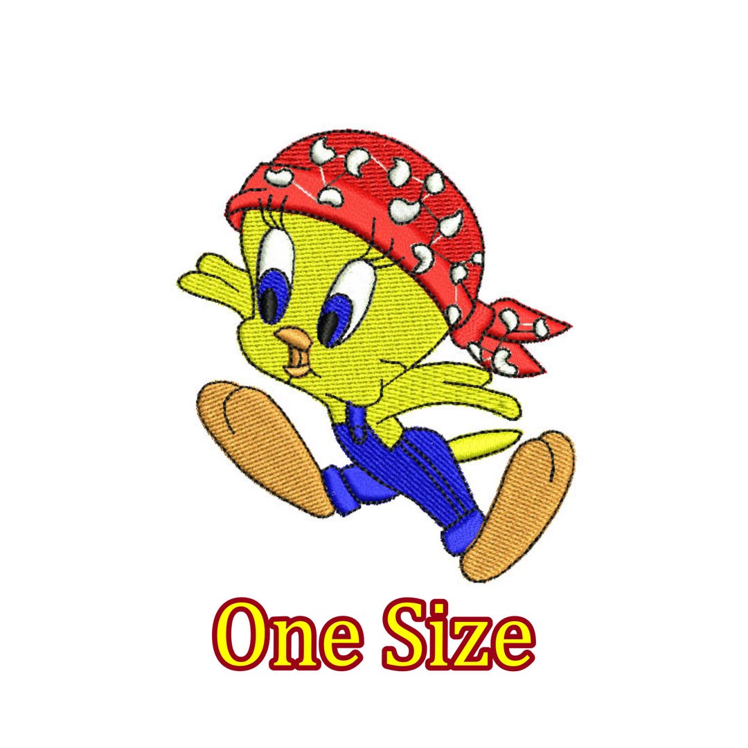 Yellow Canary Cartoon Embroidery Art (digital Download) - Etsy