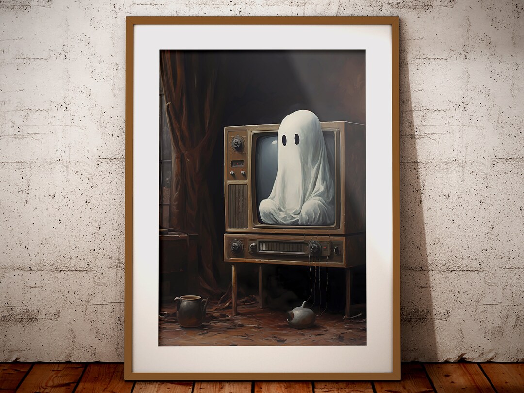 Cute Ghost Art Printable Art Ghost Digital Print Dark Romantic - Etsy