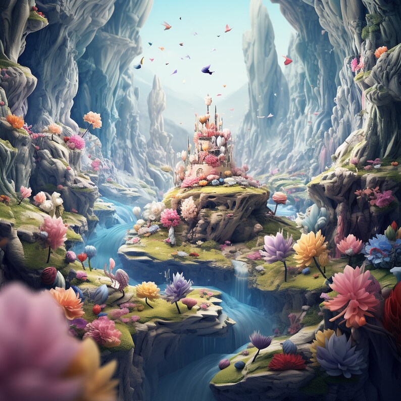 Hidden Fairy Tale Castle Image - Etsy