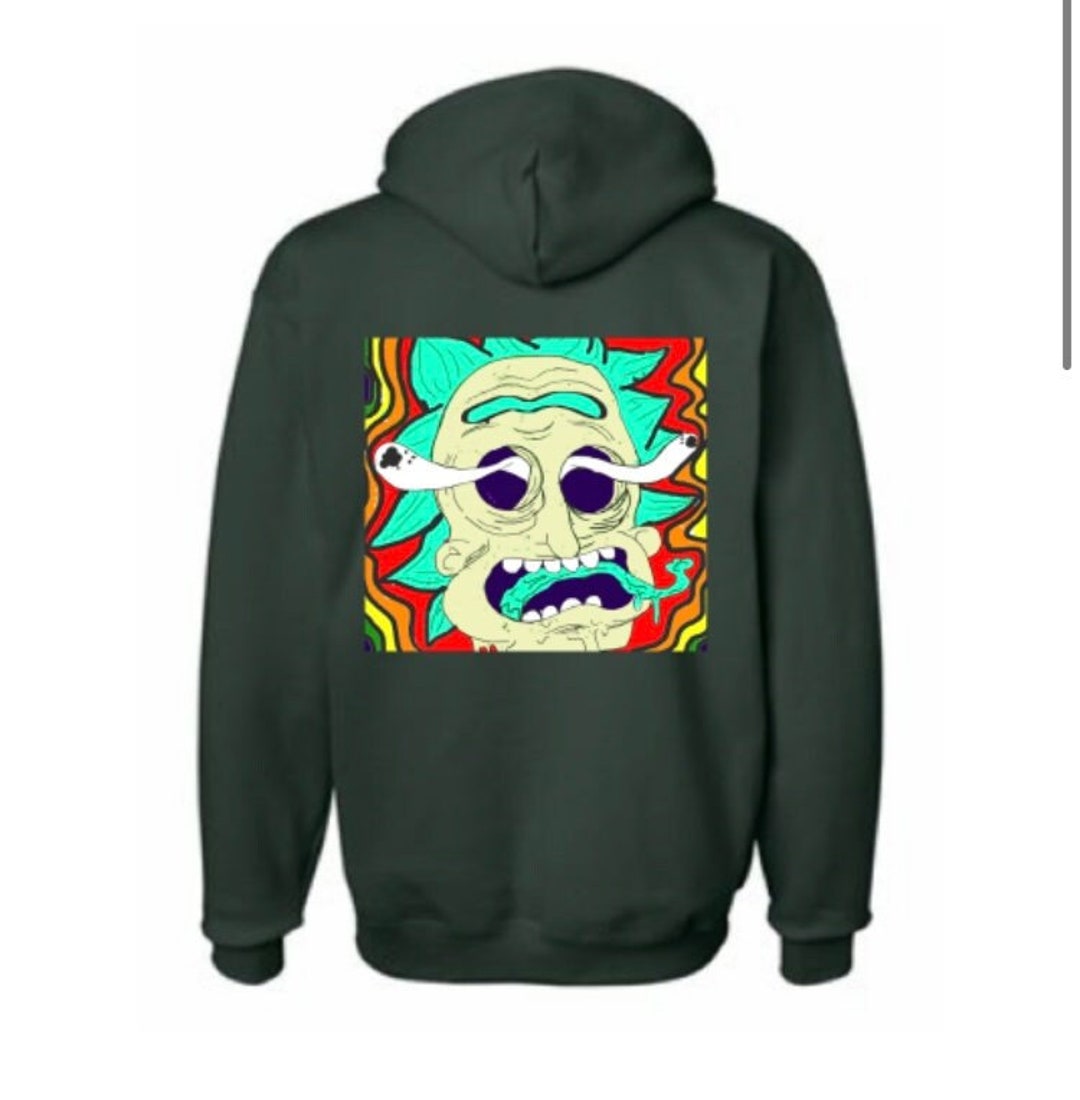 Trippy Rick Hoodie - Etsy