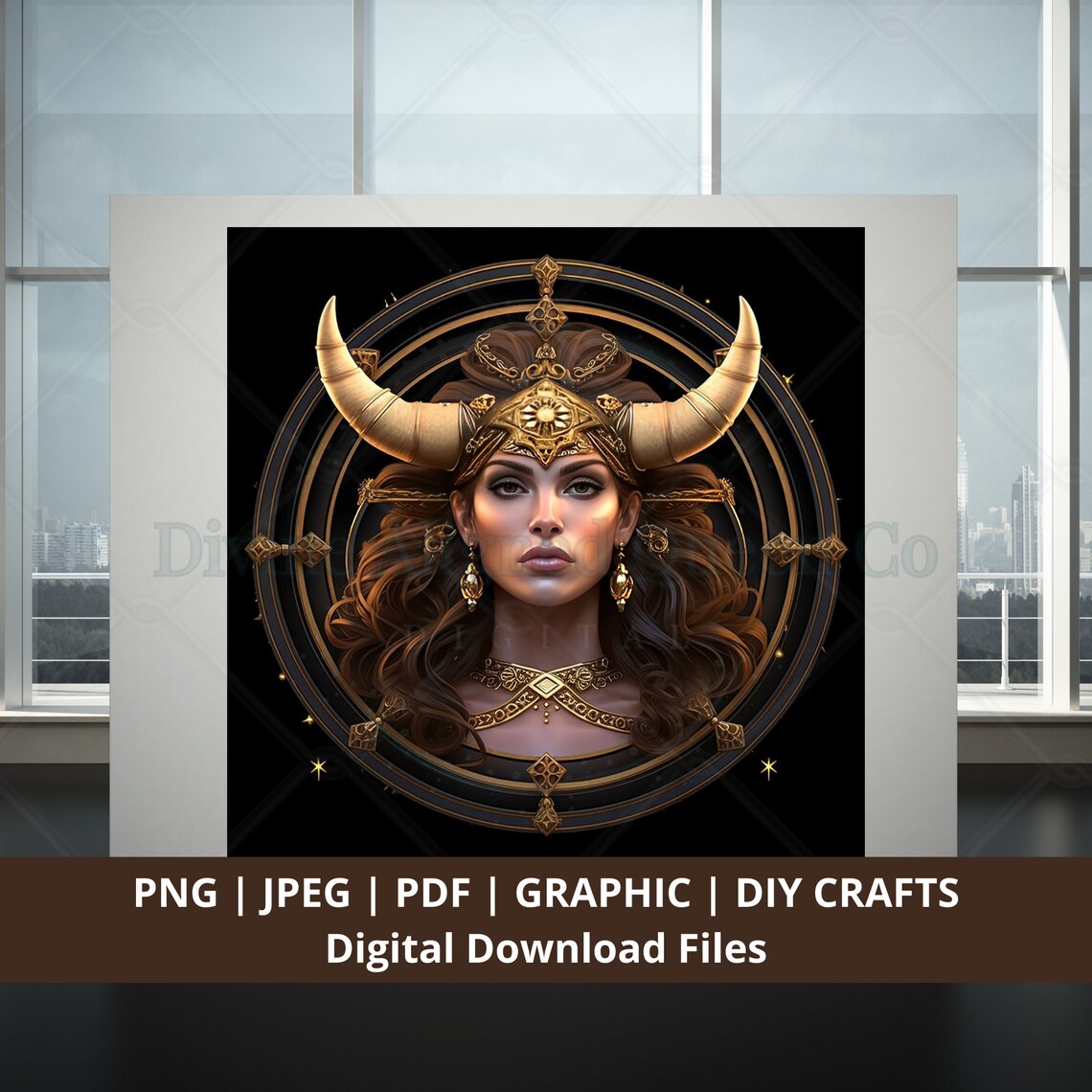 Astro Taurus Goddess Image Bundle Zodiac Sign Print, Astrology Poster ...