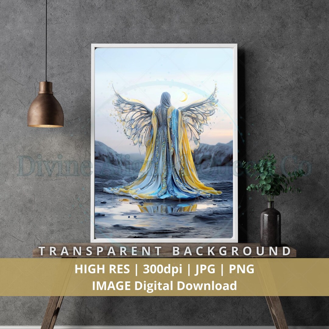 Celestial Gemini Goddess: Lunar Angel New Moon Art Print for Divine ...