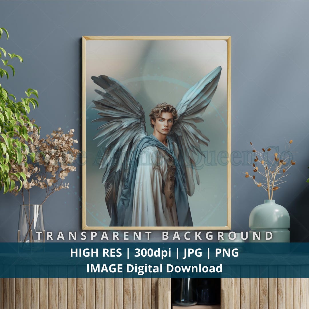 Spiritual Archangel Raguel, Divine Art, PNG JPG Digital Image, Wall ...