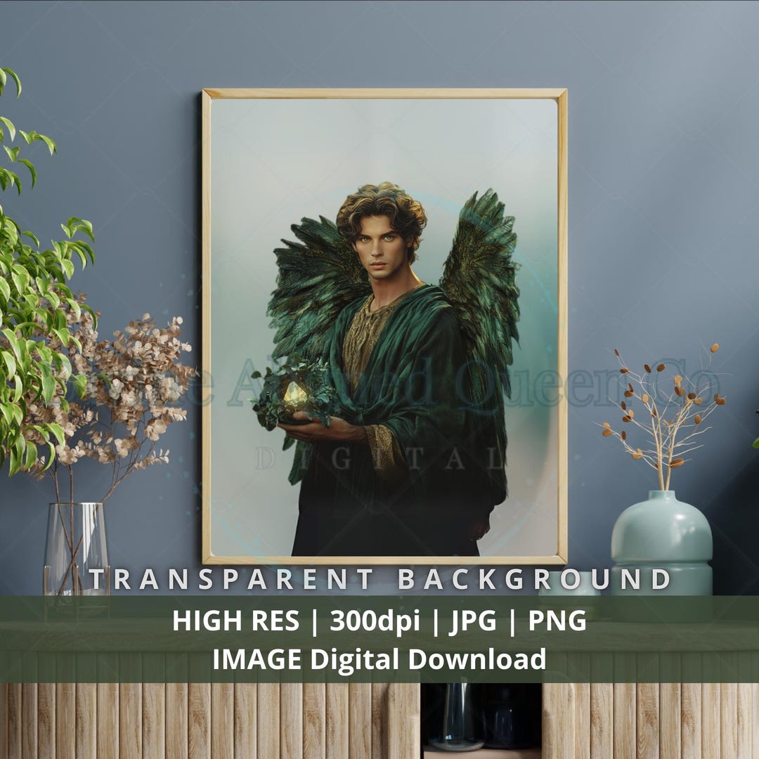 Archangel Ariel Art: Reiki Infused Spiritual Illustration (PNG JPG ...