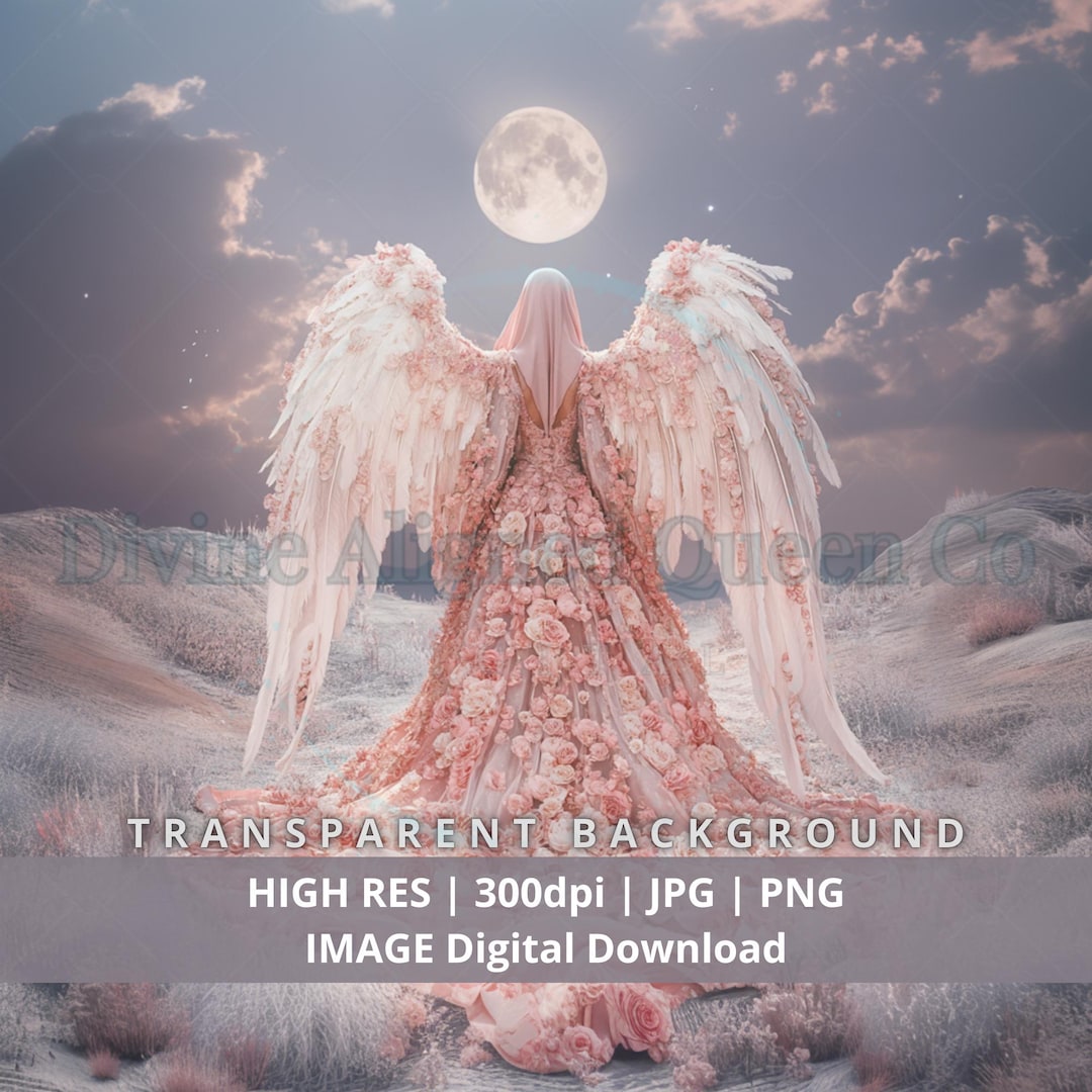 Lunar Angel Goddess Art Print: Divine Feminine Decor (digital Download ...