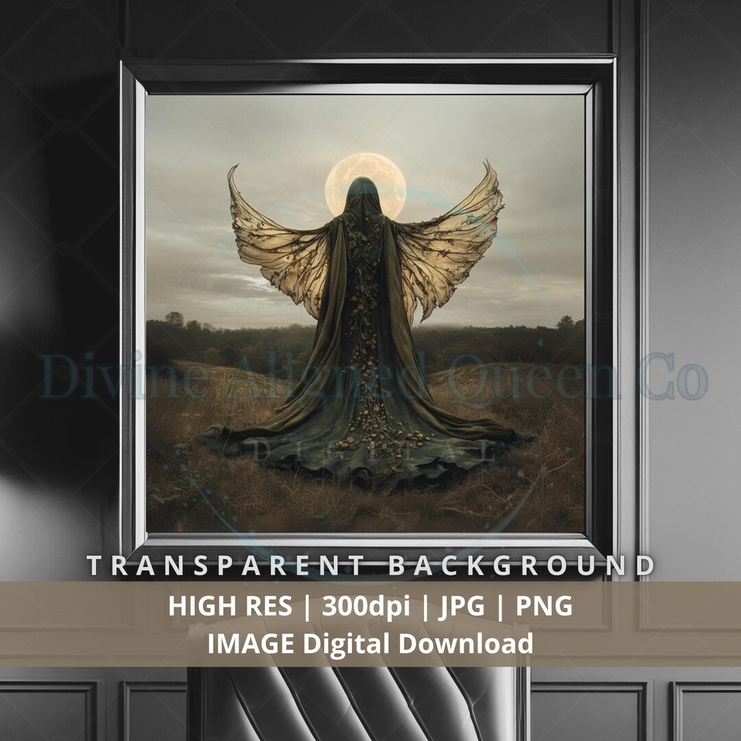 Taurus Goddess Art Print: Lunar Angel, Divine Feminine Decor (digital ...