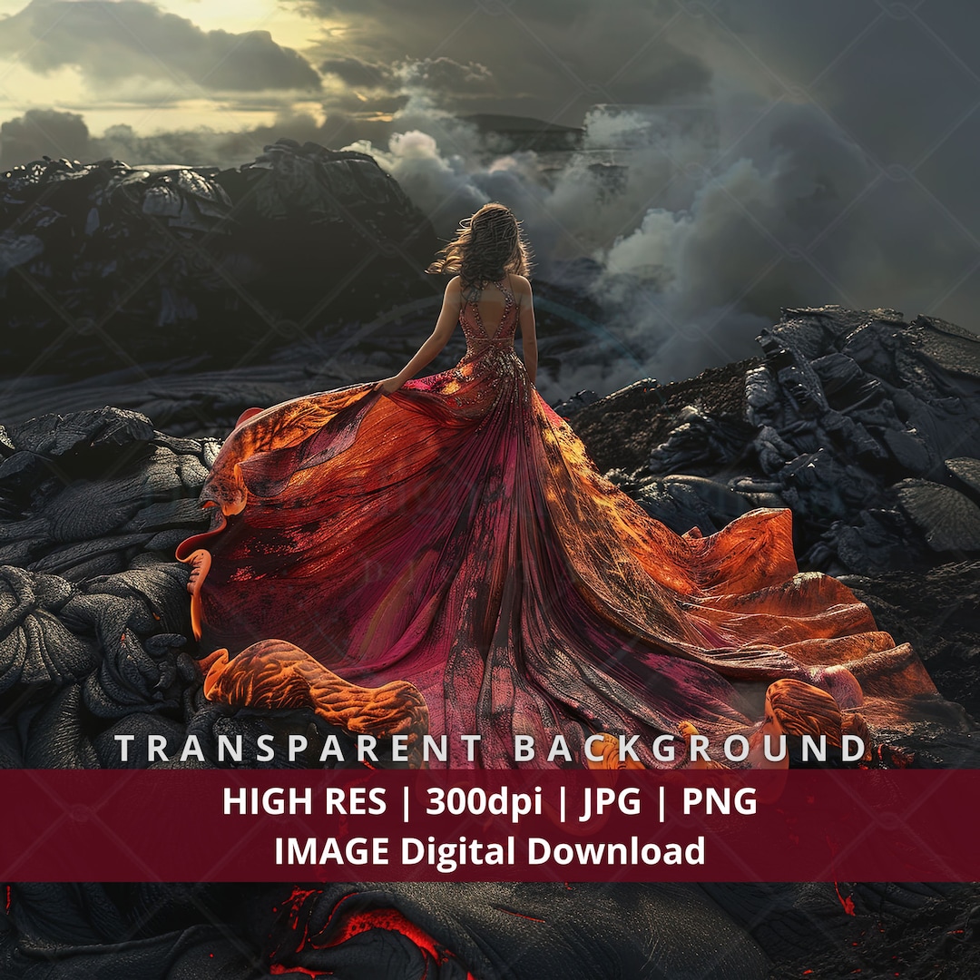 Glam Goddess Ember Empress, Divine Feminine Art, PNG JPG Digital Image ...