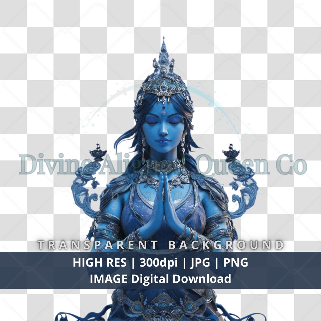 Tibetan Blue Tara Goddess Statue, Digital Art - Divine Feminine PNG/JPG ...