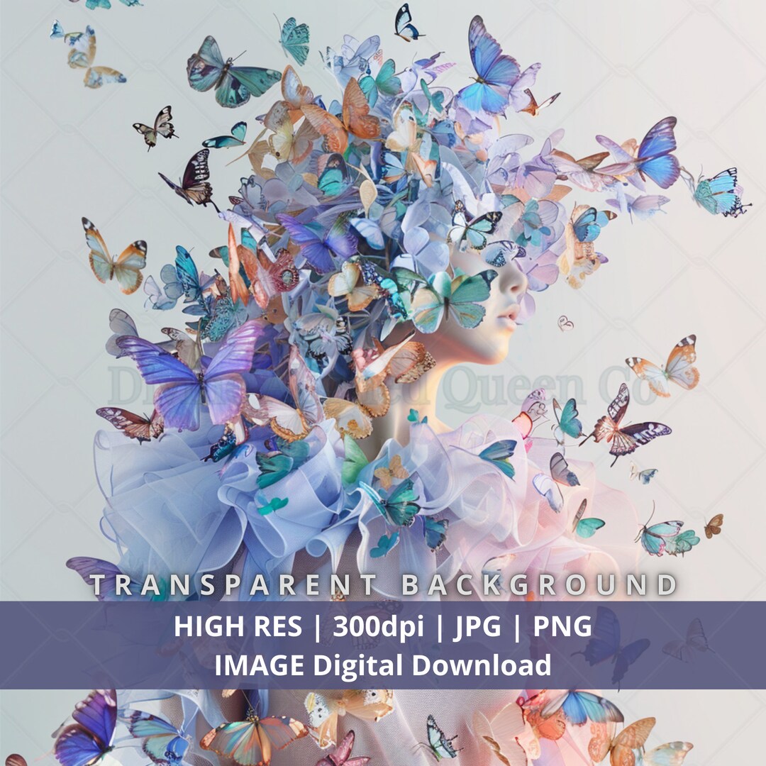 Glam Queen Goddess Beautifly Life, Divine Feminine Art, PNG JPG Digital ...