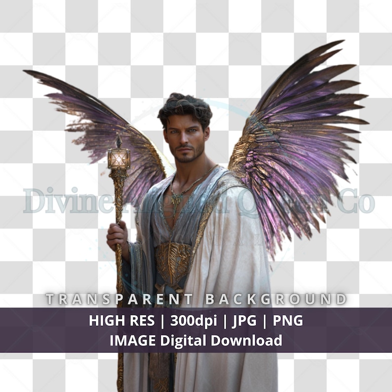 Archangel Metatron Art: Spiritual Digital Image (PNG JPG) - Etsy