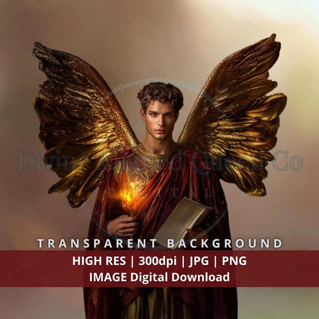Archangel Uriel Art: Divine Sacred Illustration (digital Image) - Etsy