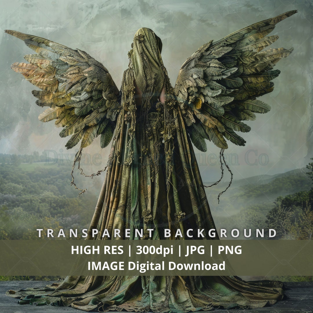 Goddess Angel Wings - Gaia, Divine Feminine Art, PNG JPG Digital Image ...