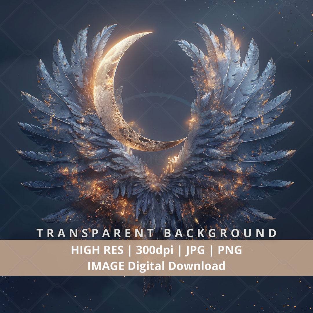 Celestial Angel Wings - La Luna Angel Wings, Divine Feminine Art, PNG ...