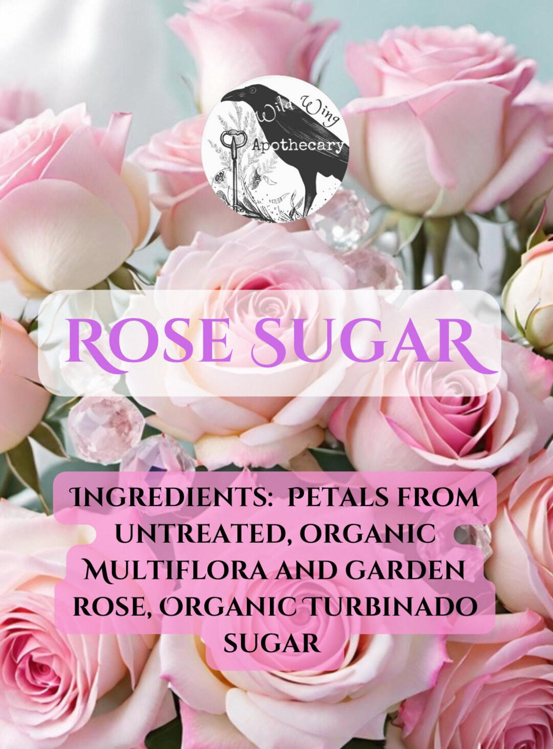 Rose Flower Petal Infused Sugar - Rose Rimming Sugar - Etsy