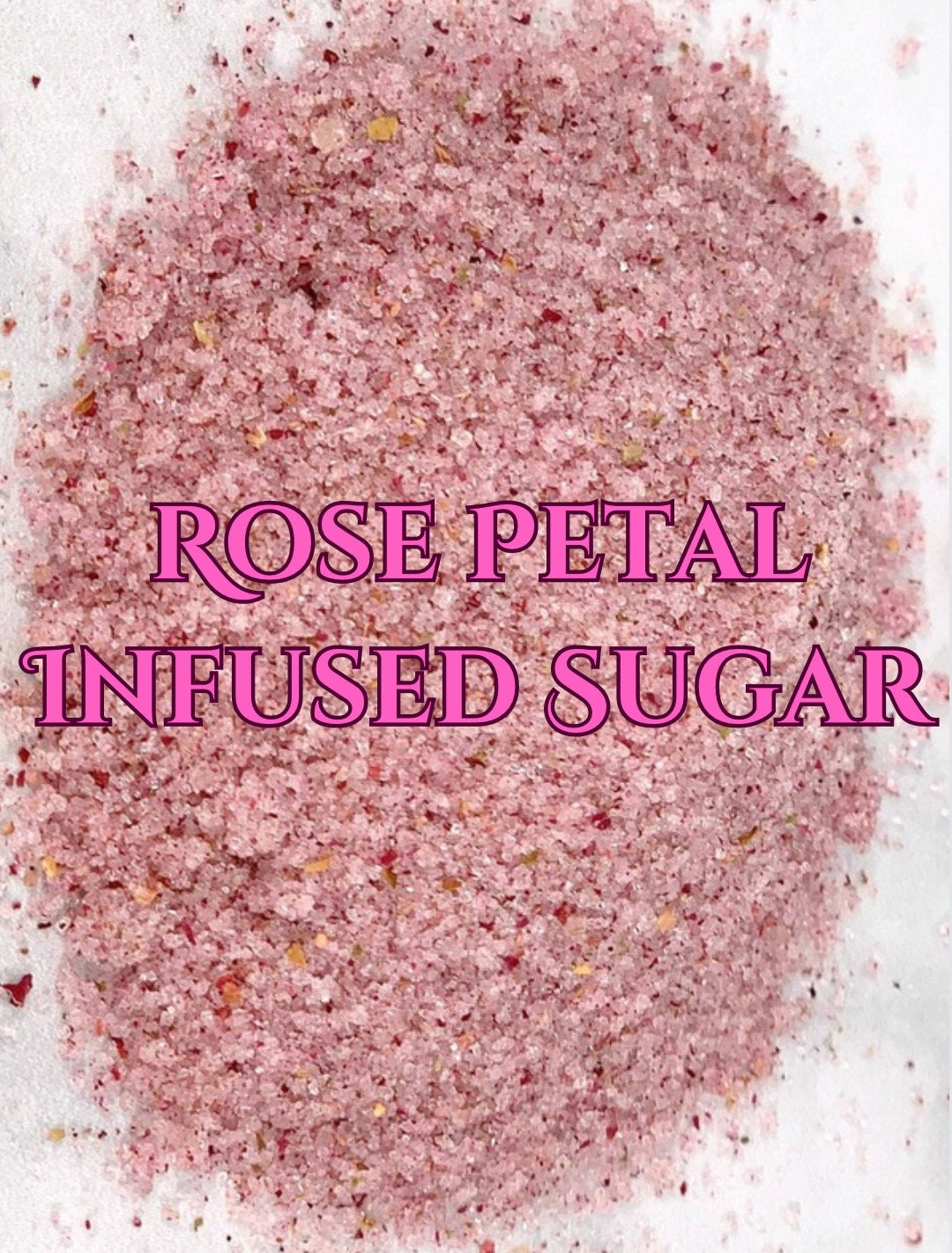 Rose Flower Petal Infused Sugar Rose Rimming Sugar - Etsy