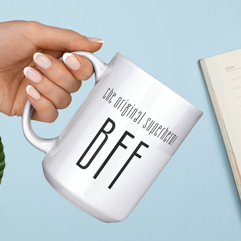 The Original Superhero BFF Custom Photo Coffee Mug Gift for Him Her ...