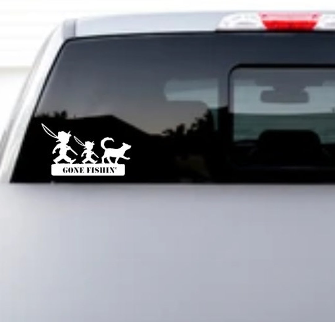 Gone Fishing Vinyl Decal - Etsy