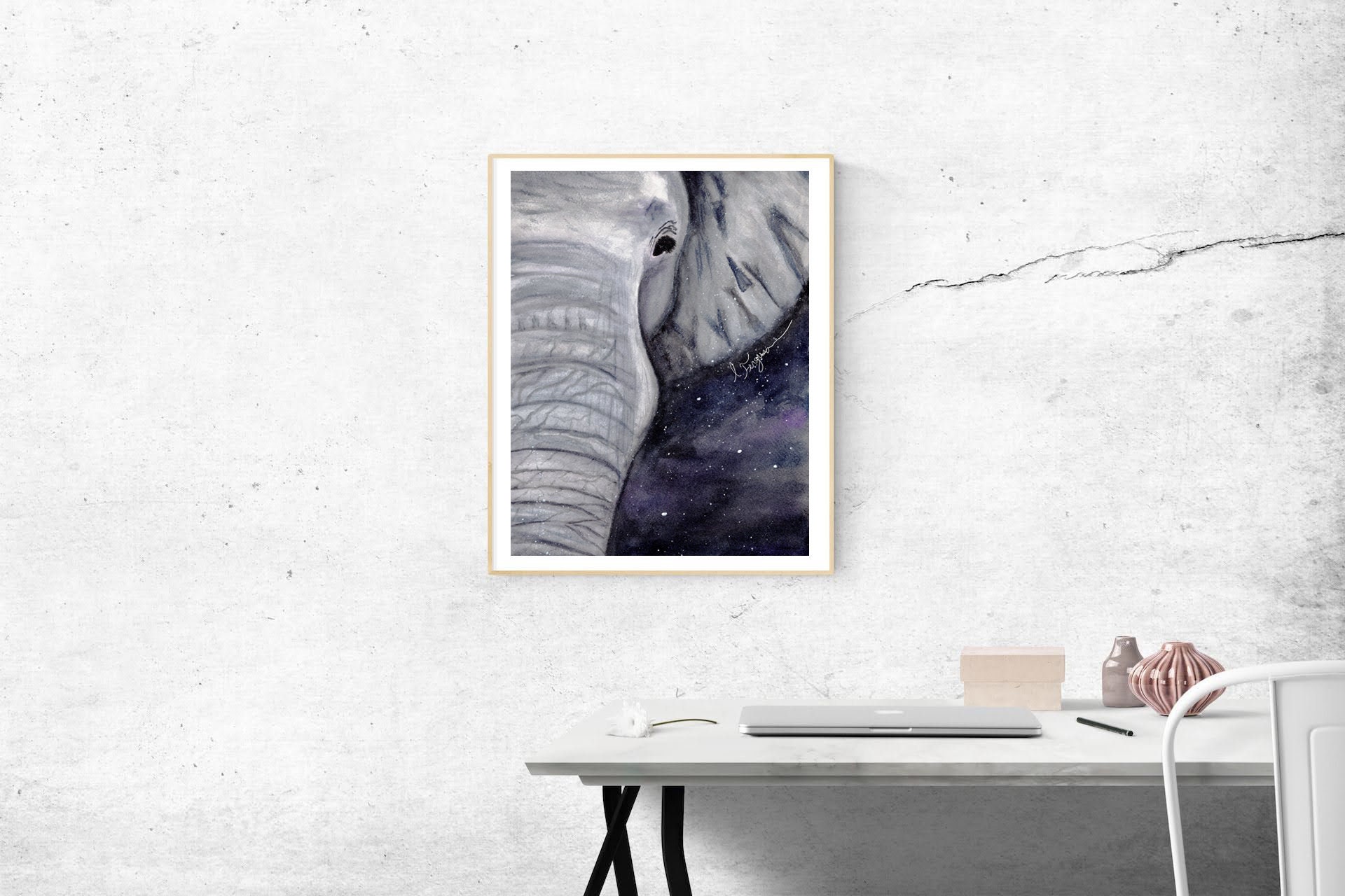 Elephant Art Instant Digital Download - Etsy