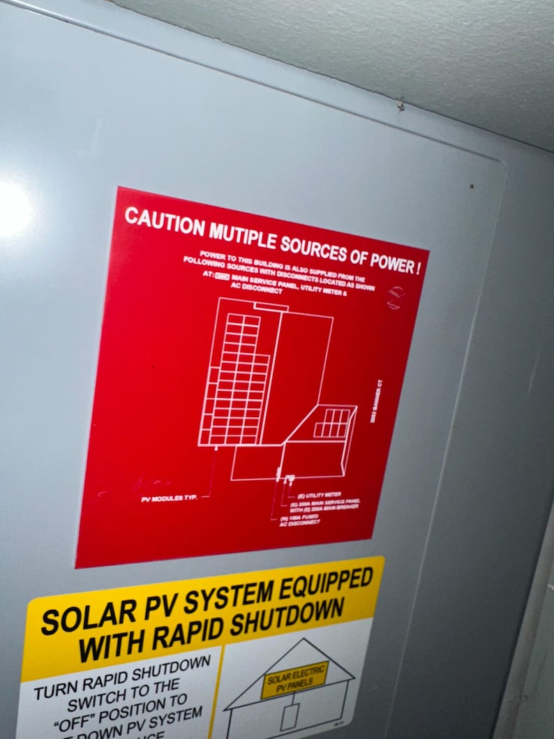 Solar PV Site Map Placard 5" X 5" - Etsy