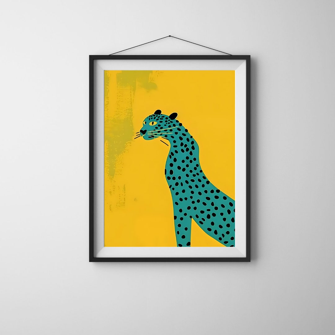 Puma Minimalist Art Print Puma Painting Wall Art Poster Puma Wall Art ...