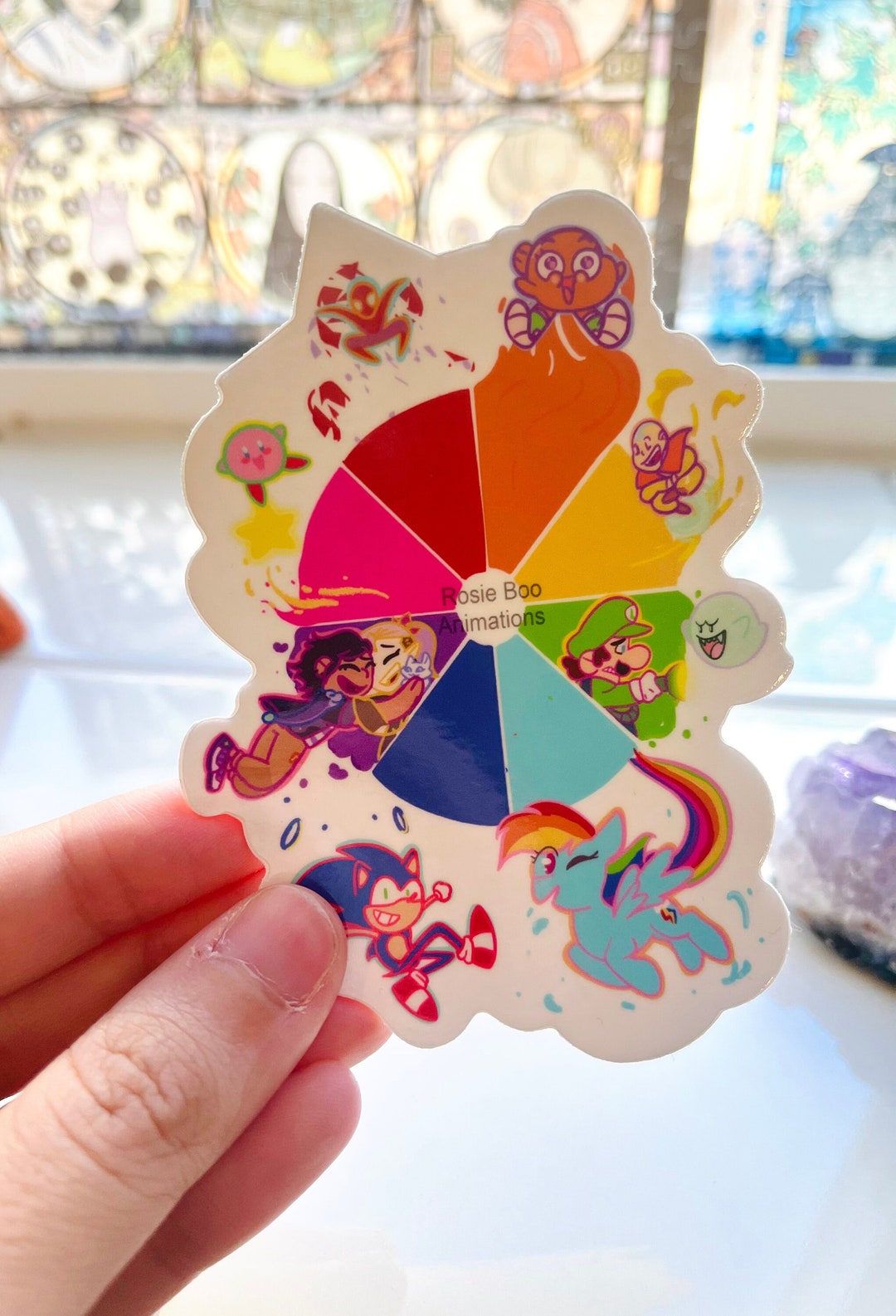 Color Wheel Vinyl Sticker - Etsy