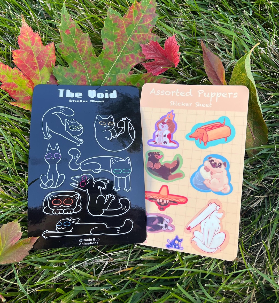 Dog and Cat Sticker Sheets - Etsy