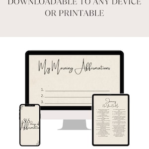 Daily Affirmations Planner, Mental Wellness Planner, Mindfullness and ...