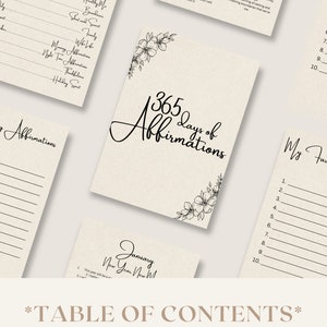 Daily Affirmations Planner, Mental Wellness Planner, Mindfullness and ...