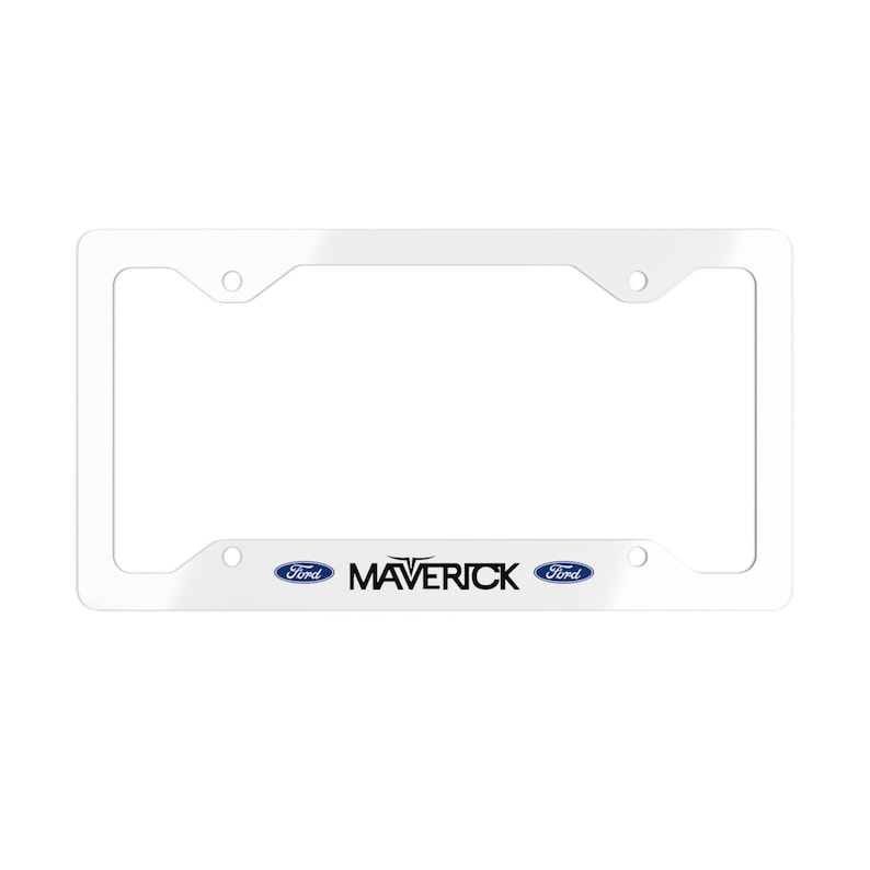 Ford Maverick Truck Metal License Plate Frame, Fits All Car & Model Top ...