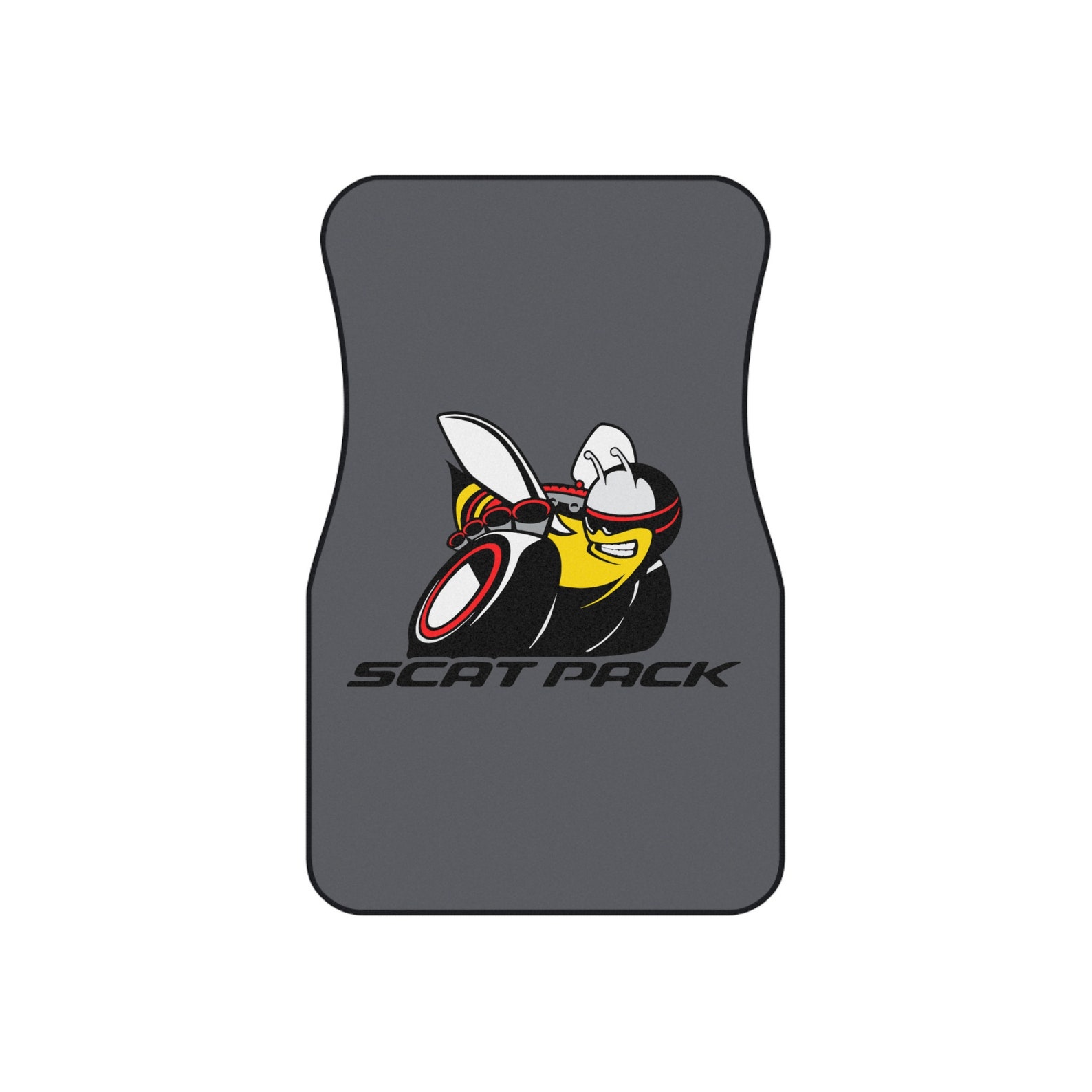 Dark Grey Scat Pack Car Mats 2x Front, Dodge Scat Pack Floor Mats ...