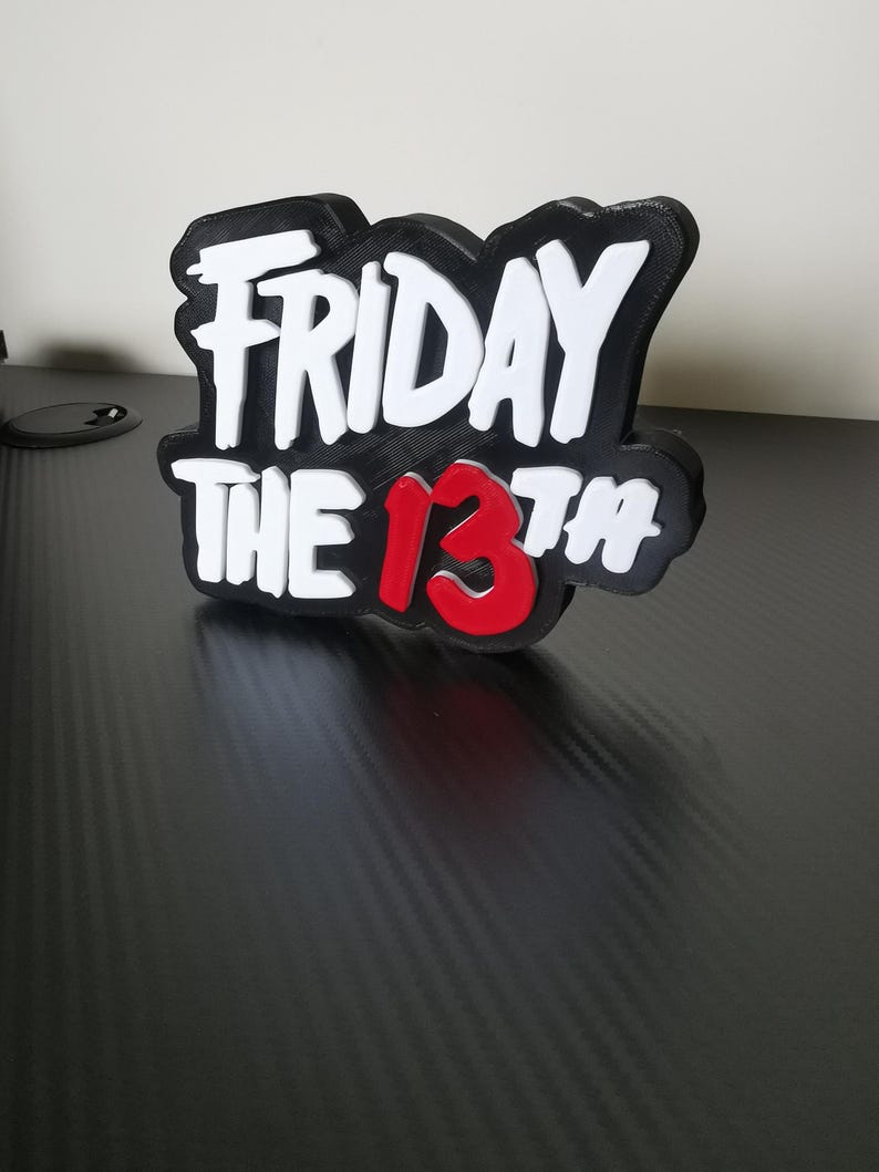Friday the 13th 3d Printed Logo - Etsy